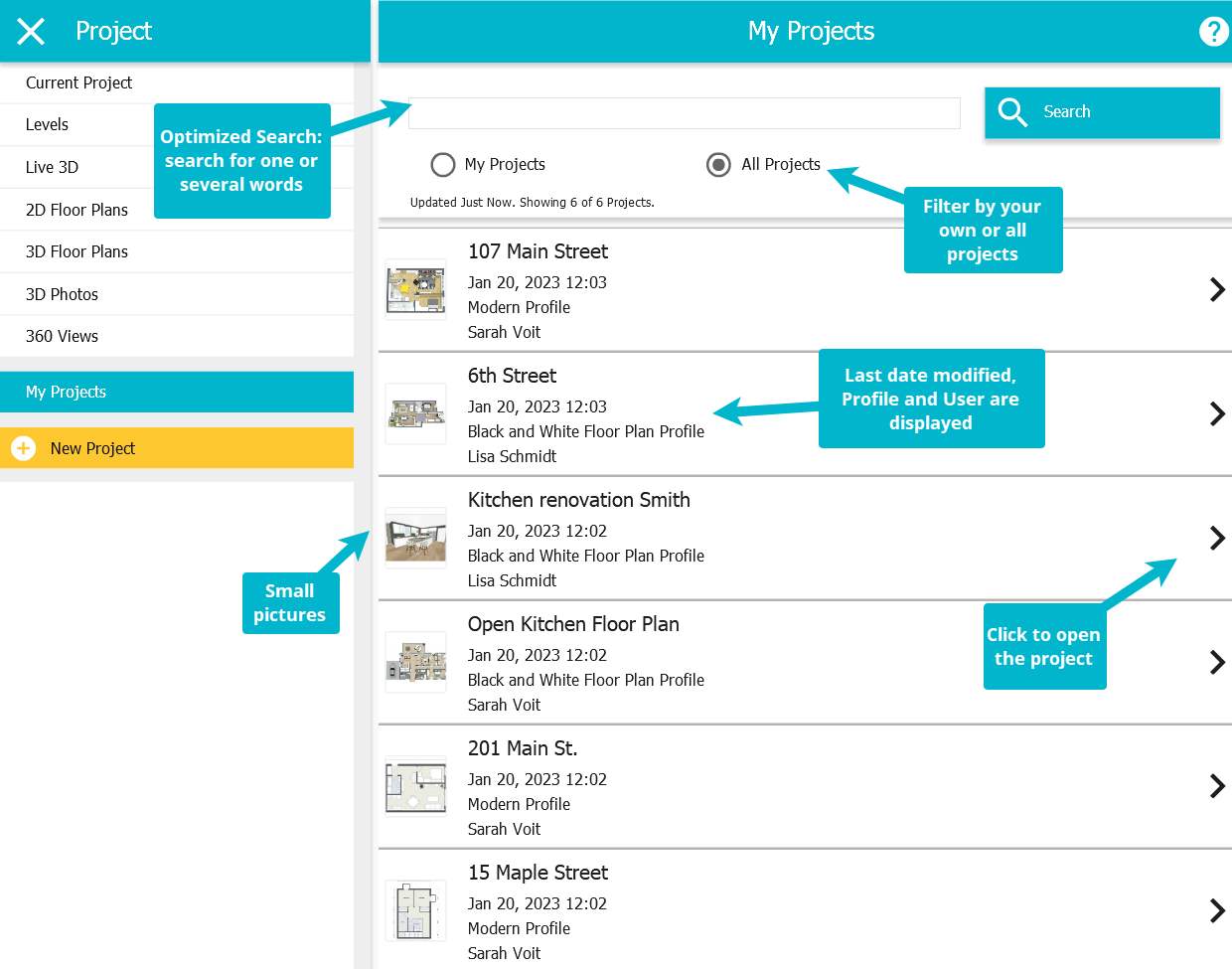Your Project Archive Explained – RoomSketcher Help Center