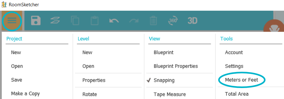 How Do I Change From Meters To Feet And Inches RoomSketcher Help Center